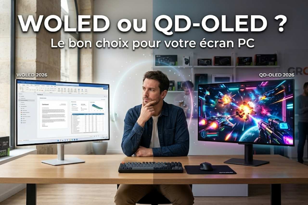 WOLED vs QD-OLED : quel écran PC choisir en 2026 ? | Grosbill