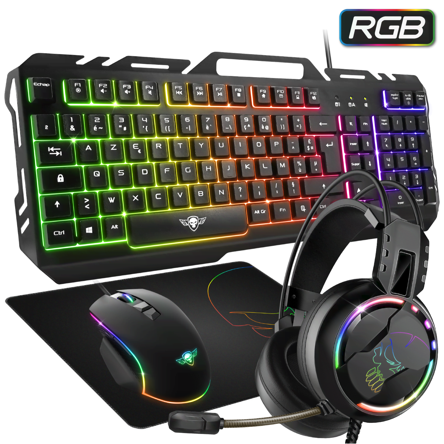 Spirit Of Gamer PRO MKH5 - Pack Clavier/Souris - grosbill.com Spirit Of Gamer PRO MKH5 - Pack Clavier/Souris - grosbill.com