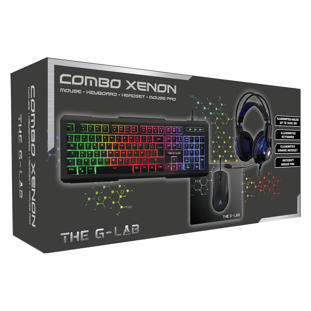 The G-LAB Gaming Combo XENON - Pack Clavier/Souris - grosbill.com The G-LAB Gaming Combo XENON - Pack Clavier/Souris - grosbill.com
