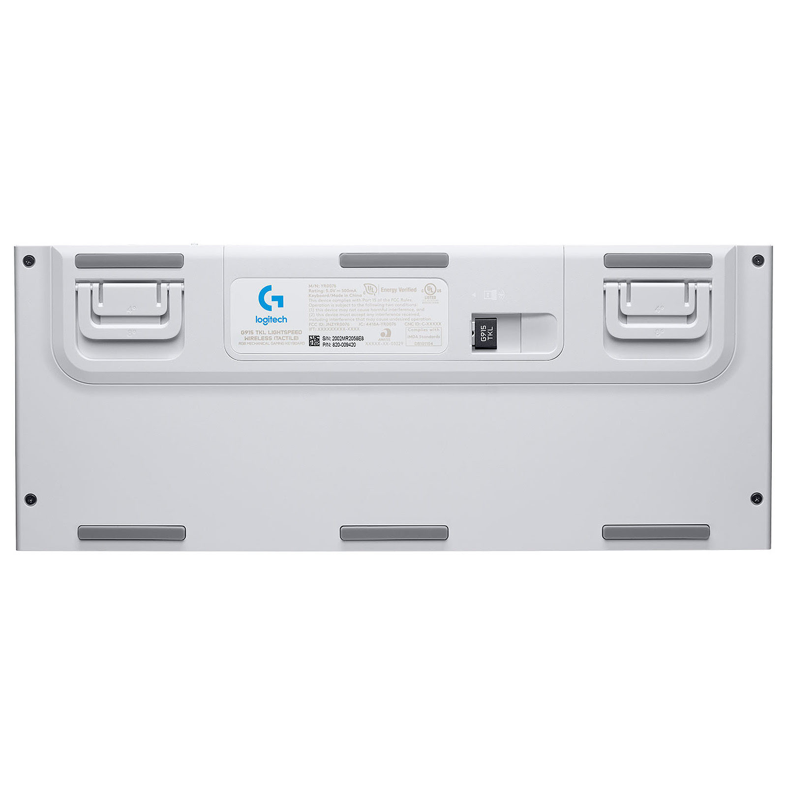 Logitech G915 TKL Lightspeed Tactile White - Clavier PC Logitech
